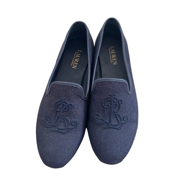 Lauren Ralph Lauren | Shoes | Lauren Ralph Laurent Denim Tuxedo Slipper ...